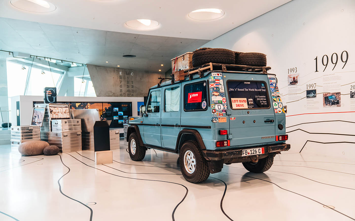 Mercedes Benz Museum - Sonderausstellung 40 Jahre G-Klasse - spek DESIGN